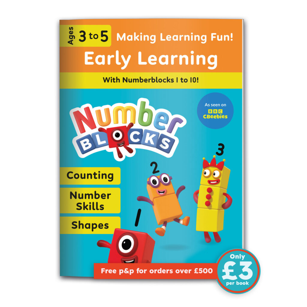 Numberblocks Fun Learning Workbook 3-5 yrs (series 2) set of 10 ...