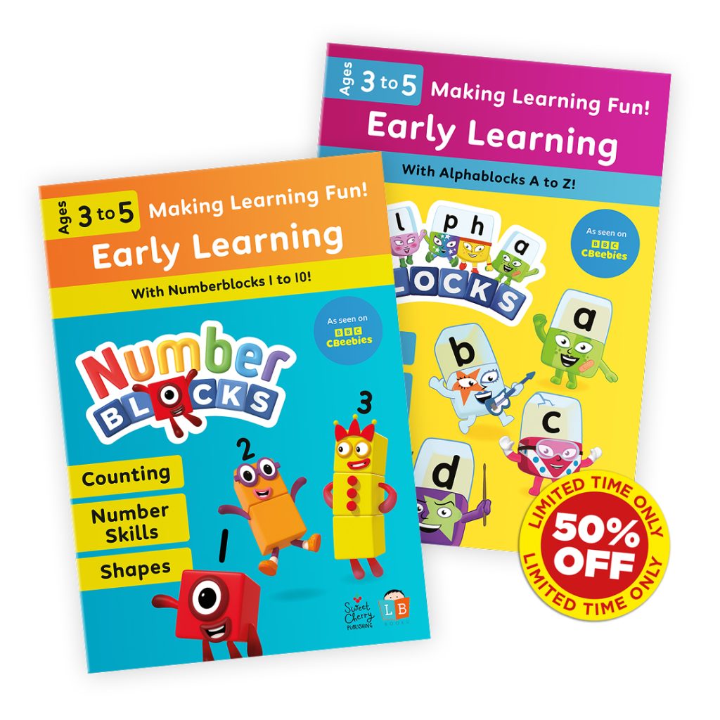 Alphablocks & Numberblocks Fun Learning Workbook Bundle 3-5 yrs (series ...